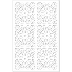 Acurio Latticeworks 32" x 4' White Roman Vinyl Privacy Lattice Panel at ...