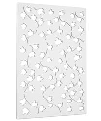 Acurio Latticeworks 32" x 4' White Vines Vinyl Privacy Lattice Panel at ...