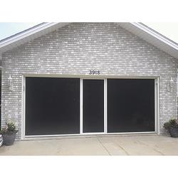 Lifestyle® Screens 18' W x 8' H Garage Door Screen with White Frame ...