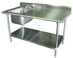Advance Tabco 72"W x 35-1/2"H x 30"D Stainless Steel Work Table with ...