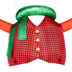 Enchanted Forest® 20' LED Snowman in a Vest Inflatable at Menards®