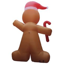 Enchanted Forest® 20' LED Giant Gingerbread Man Christmas Inflatable at ...