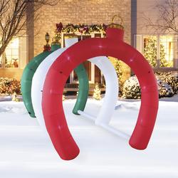 Enchanted Forest® 9' LED Ornament Arch with Motion Light Christmas ...