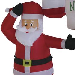 Enchanted Forest® 6' LED Santa & Reindeer Dare Christmas Inflatable at ...