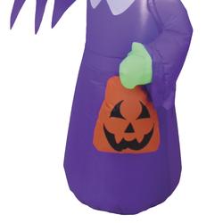 Pumpkin Hollow™ 4' LED Witch with Treat Bag Halloween Inflatable at ...