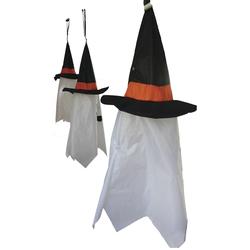 Pumpkin Hollow™ 8' LED Lighted 3-Hanging Ghost Witches Halloween Décor ...