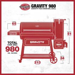 Char-Griller® Gravity Fed Charcoal Grill at Menards®