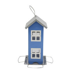 Enchanted Garden® Blue Two-Story Metal Bird Feeder at Menards®