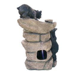 Enchanted Garden® 3' Climbing Bears Outdoor Water Fountain at Menards®