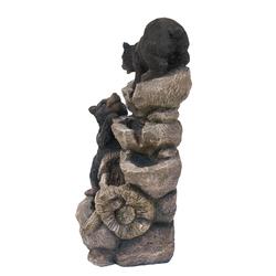 Enchanted Garden® 3' Climbing Bears Outdoor Water Fountain at Menards®