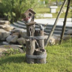 Enchanted Garden® 23" Bird House Outdoor Water Fountain at Menards®