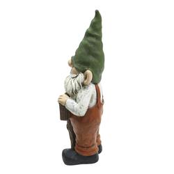 Enchanted Garden® 23.4" Gnome with Welcome Sign Garden Statue at Menards®