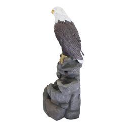 Enchanted Garden™ 3'8" LED Bald Eagle Outdoor Fountain at Menards®