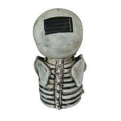 Pumpkin Hollow™ 7.5" LED Resin Pondering Skeleton with Solar Eyes ...