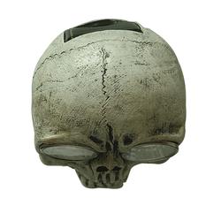 Pumpkin Hollow™ 7.5" LED Resin Pondering Skeleton with Solar Eyes ...