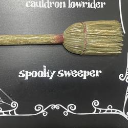 Pumpkin Hollow™ 17-3/4" MDF Witches Brooms Halloween Wall Sign at Menards®
