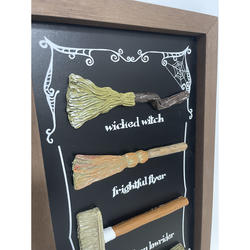 Pumpkin Hollow™ 17-3/4" MDF Witches Brooms Halloween Wall Sign at Menards®