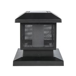 Patriot Lighting® Black Flicker Flame Solar LED Post Cap Light - 2 Pack ...