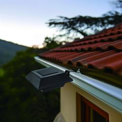 Patriot Lighting® Black Solar-Powered Integrated LED Gutter Light - 2 ...