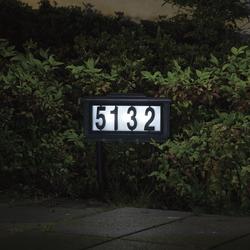 Patriot Lighting® Solar Integrated LED Address Sign Landscape Light at ...