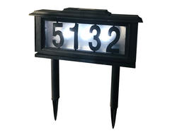 Patriot Lighting® Solar Integrated LED Address Sign Landscape Light at ...