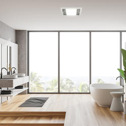 Akicon 90 CFM Ultra Quiet Ceiling Exhaust Bath Fan with LED Light at ...