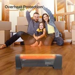 Beyond Heat™ 1,500W Black Baseboard Electric Space Heater at Menards®
