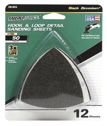 Masterforce® 3" 50-Grit Oscillating Multi-Tool Sanding Sheet - 12 Pack ...
