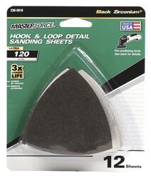 Masterforce® 3" 120-Grit Oscillating Multi-Tool Sanding Sheet - 12 Pack ...