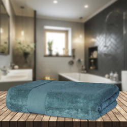 Irresistible 34" x 68" Zero-Twist Mineral Blue Bath Sheet at Menards®