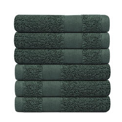 Irresistible 13" x 13" Zero-Twist Dark Ivy Washcloths - 6 Count at Menards®