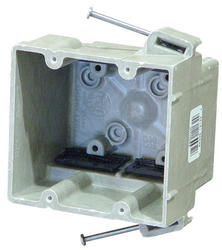Allied Moulded 2-Gang 32 Cu.In. Fiberglass Electrical Switch/Outlet Box ...