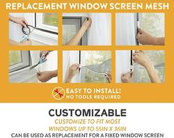 Magic Mesh Magnetic Window Screen 36" x 55" at Menards®
