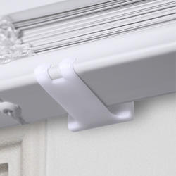 Decor Elements 1" Cordless Room Darkening Magnetic Mini Blinds White ...