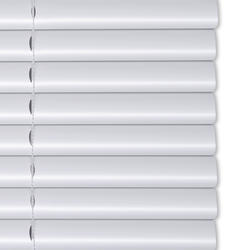 Decor Elements 1" Cordless Room Darkening Magnetic Mini Blinds White ...