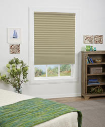 Decor Elements Light Filtering Cordless Pleated Shades - 20"W x 48"L at ...