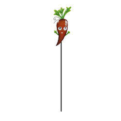 Enchanted Garden™ 16" Metal Cartoon Carrot Garden Stake at Menards®