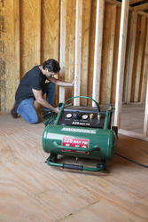 Masterforce® 5-Gallon 225 PSI Portable Electric Horizontal Air ...