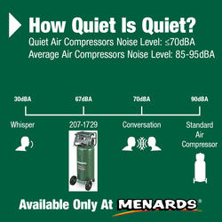Masterforce® Ultra-Quiet 29-Gallon 150 PSI Portable Vertical Air ...