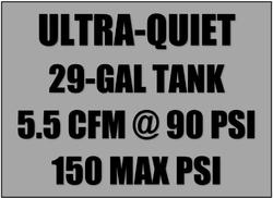 Masterforce® Ultra-Quiet 29-Gallon 150 PSI Portable Vertical Air ...
