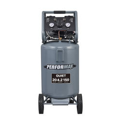 Performax® Quiet 20-Gallon 150 PSI Portable Vertical Air Compressor at ...