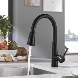 WOWOW® One-Handle Pull-Down Oil-Rubbed Bronze Kitchen Faucet at Menards®