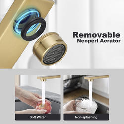 WOWOW® One-Handle Gold Kitchen Faucet at Menards®