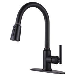 WOWOW® One-Handle Pull-Down Oil-Rubbed Bronze Kitchen Faucet at Menards®