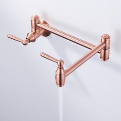 WOWOW® Two-Handle Wall-Mount Copper Pot Filler Kitchen Faucet at Menards®