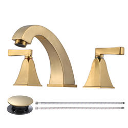 WOWOW® Two-Handle 8" Widespread Gold Bathroom Sink Faucet at Menards®