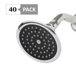 Niagara Sava Spa 1-Spray Setting Chrome Fixed Showerhead - 40 Pack at ...