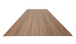 American Pacific 4' x 8' Teak Fluted Wall Panel at Menards®