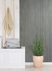 American Pacific 4' x 8' Smoked Fluted Wall Panel at Menards®