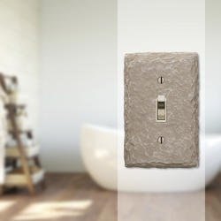 Amerelle® Faux Stone Almond 1-Gang Toggle Wall Plate at Menards®